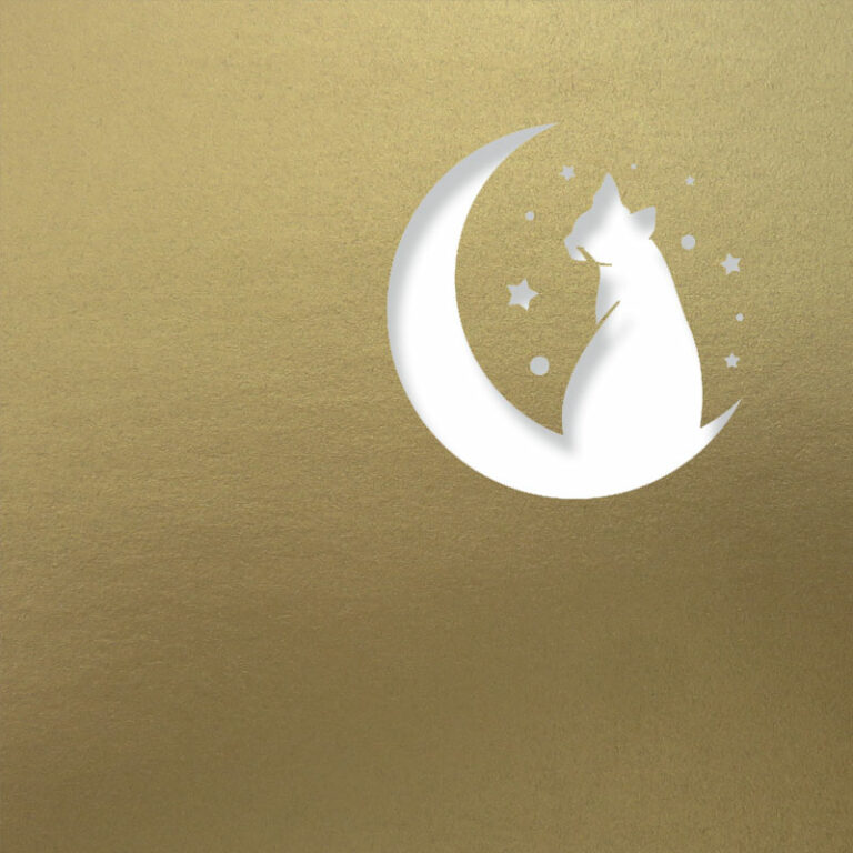 Half Moon Cat | HVLCS1530 | Christmas Cards