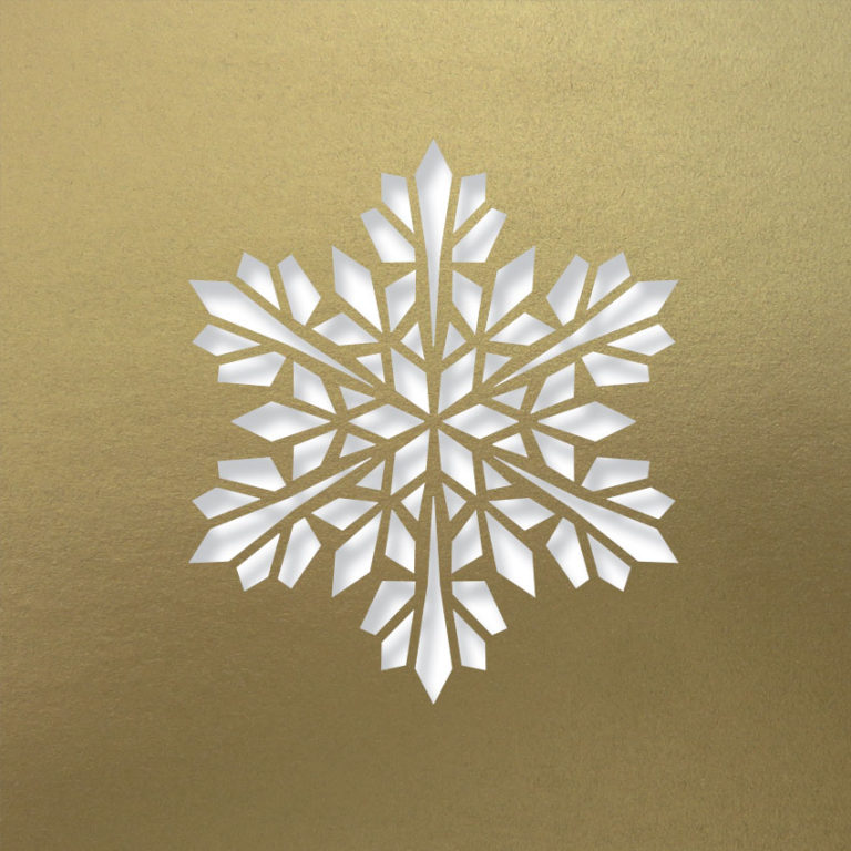 Modern Snowflake | HVLCS1512 | Christmas Cards