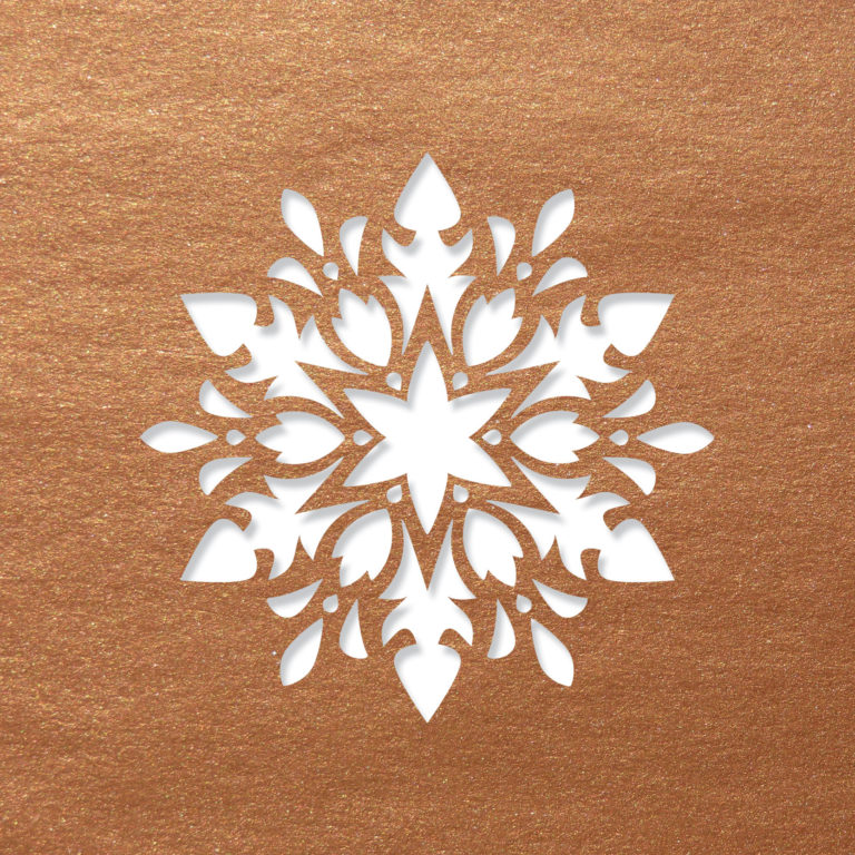 Modern Snowflake | HVLCS1512 | Christmas Cards