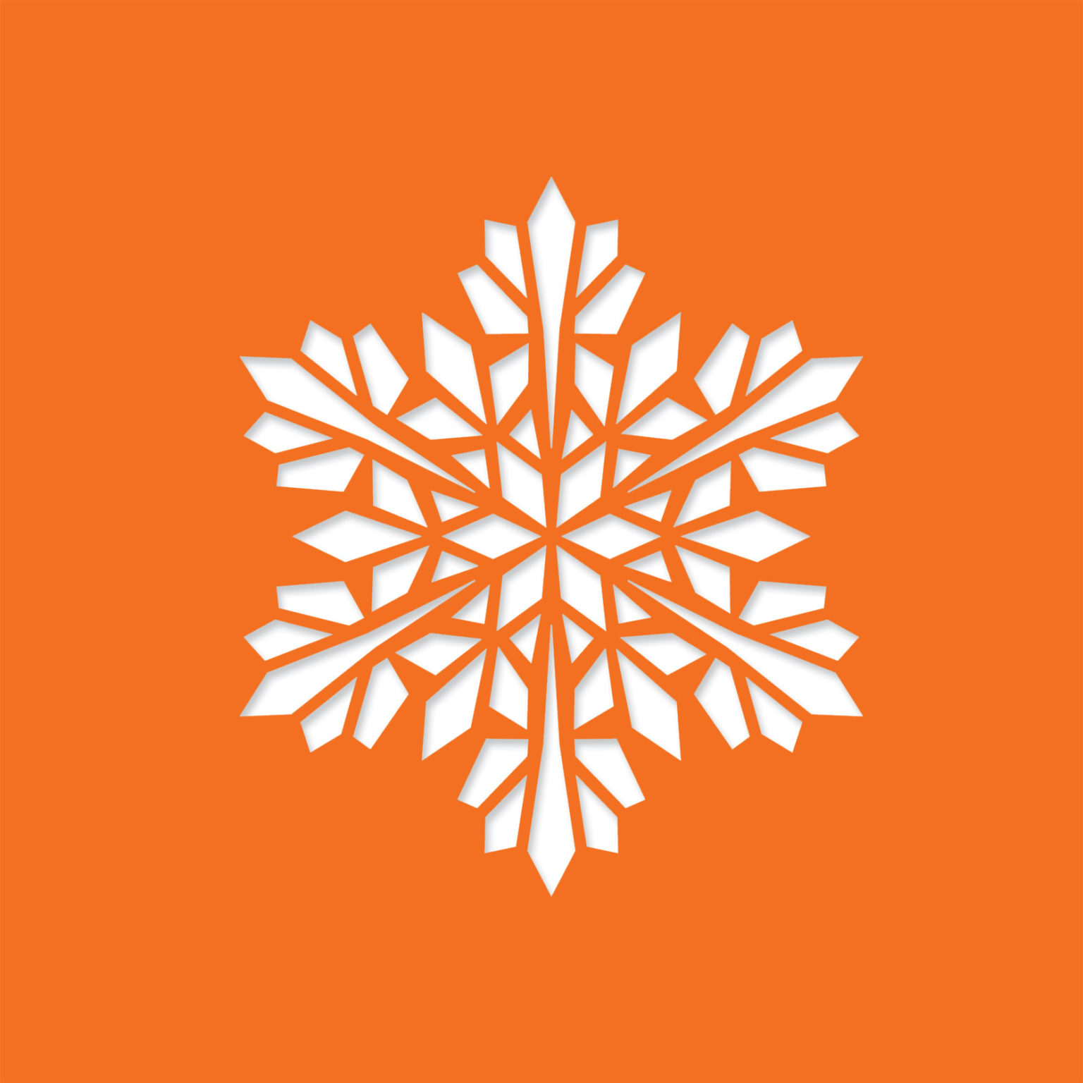 Modern Snowflake | HVLCS1512 | Christmas Cards