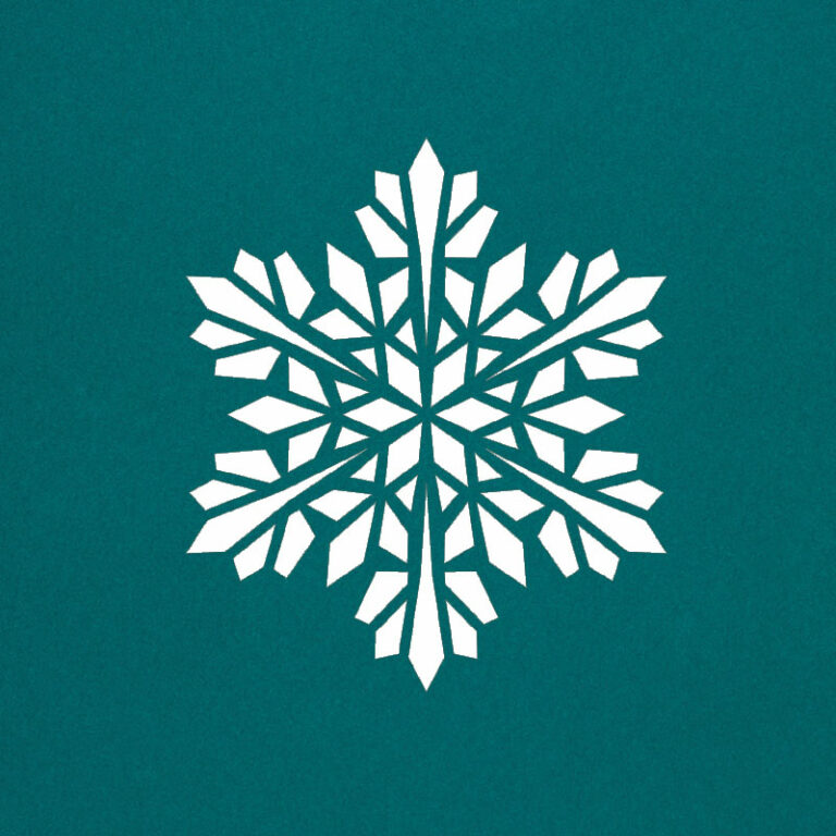 Modern Snowflake | HVLCS1512 | Christmas Cards